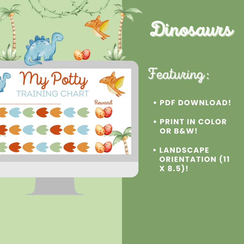 Potty Training Chart, Potty Training Tracker for Kids, Potty Training ...