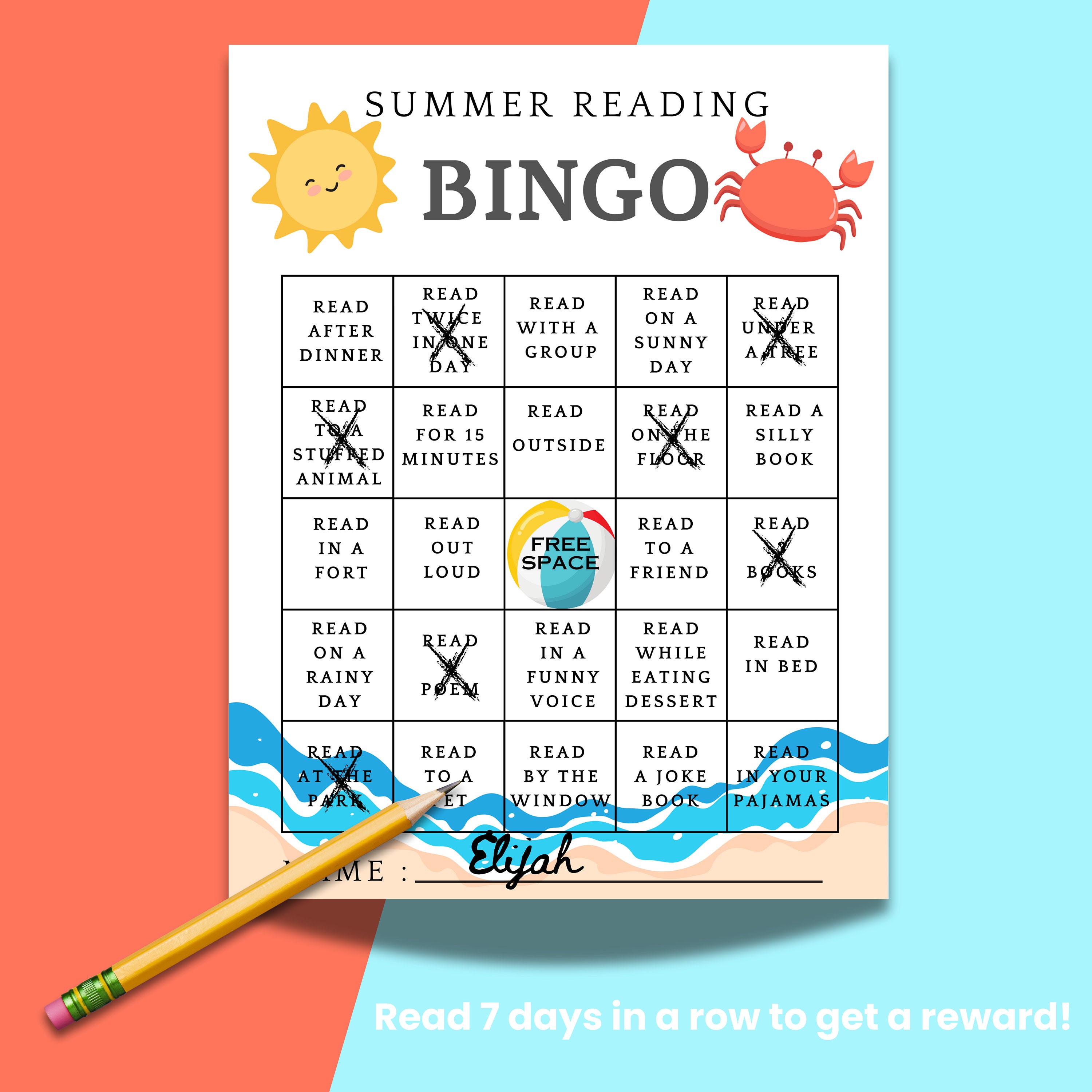Summer Reading Bingo, Book Tracker, Reading Journal, Bingo Cards ...
