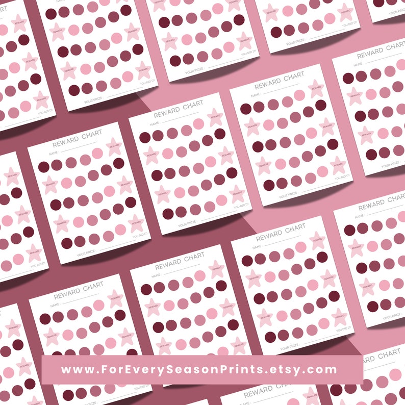 Kids Reward Chart: Printable Toddler Chore Chart (digital Download) - Etsy