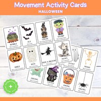 Christmas Movement Cards: Brain Breaks, Gross Motor Skills (printable ...