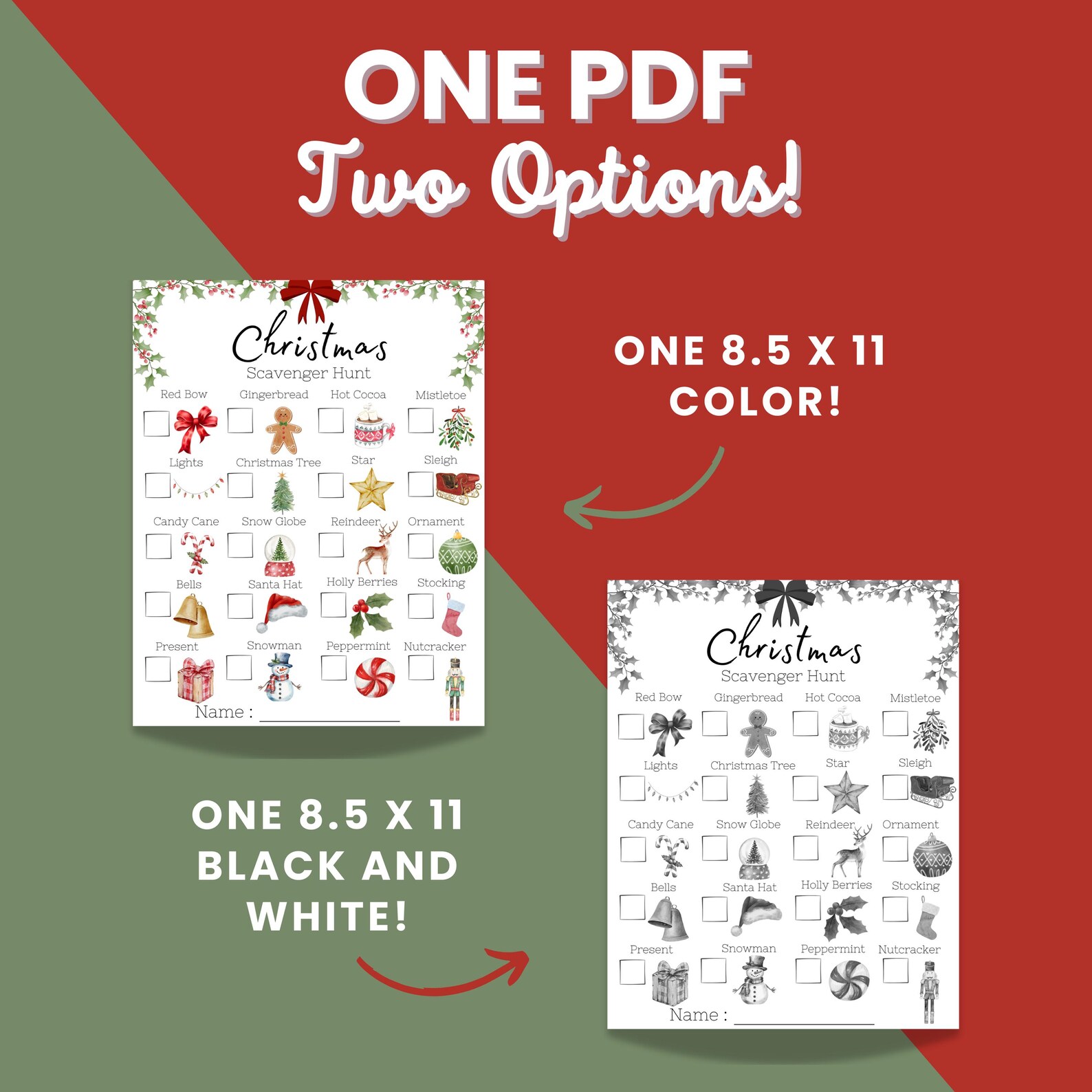 Christmas Scavenger Hunt, Christmas Activity Kids, Elf on the Shelf ...