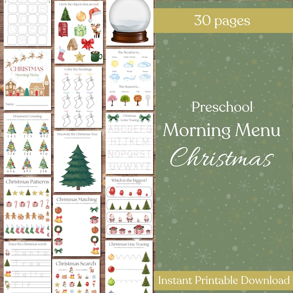 Red Work Menu - Etsy