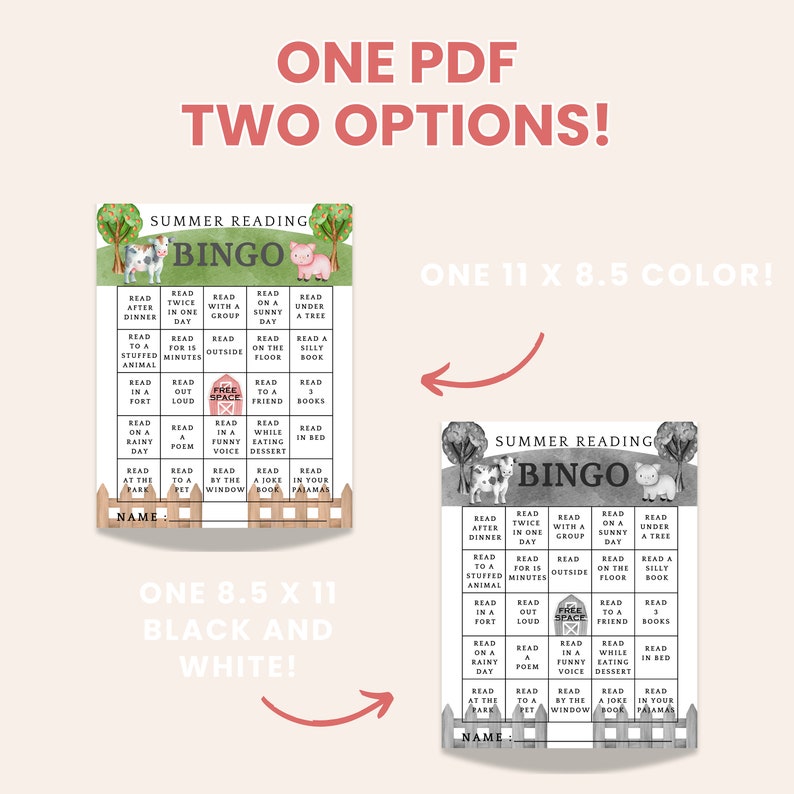 Summer Reading Bingo, Book Tracker, Reading Journal, Bingo Cards ...