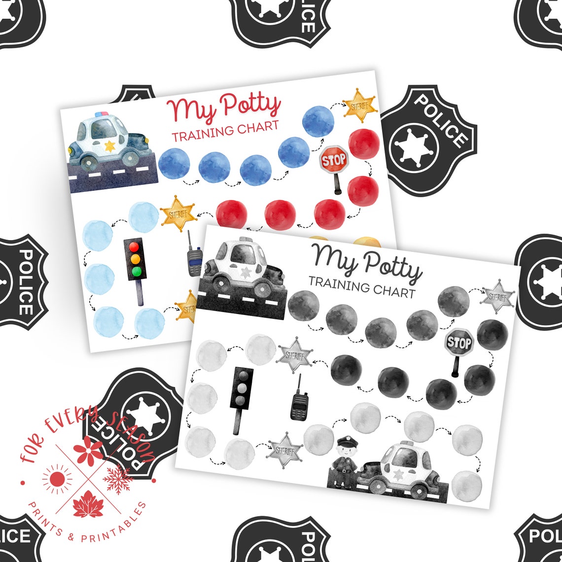 Potty Training Chart, Potty Training Tracker for Kids, Potty Training ...