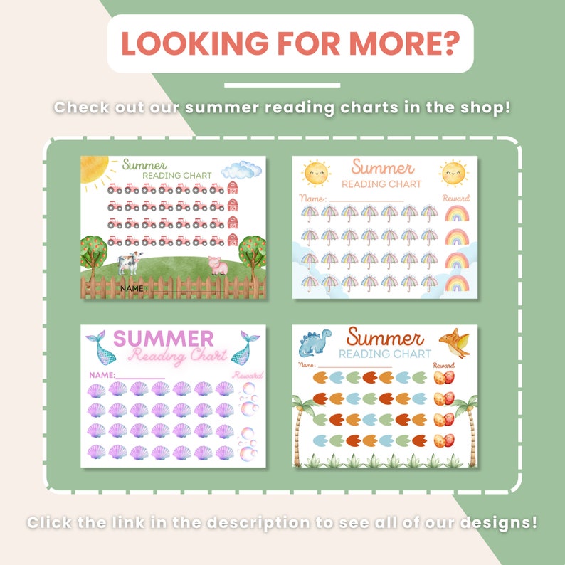Summer Reading Chart for Kids: Printable Tracker (digital Download) - Etsy