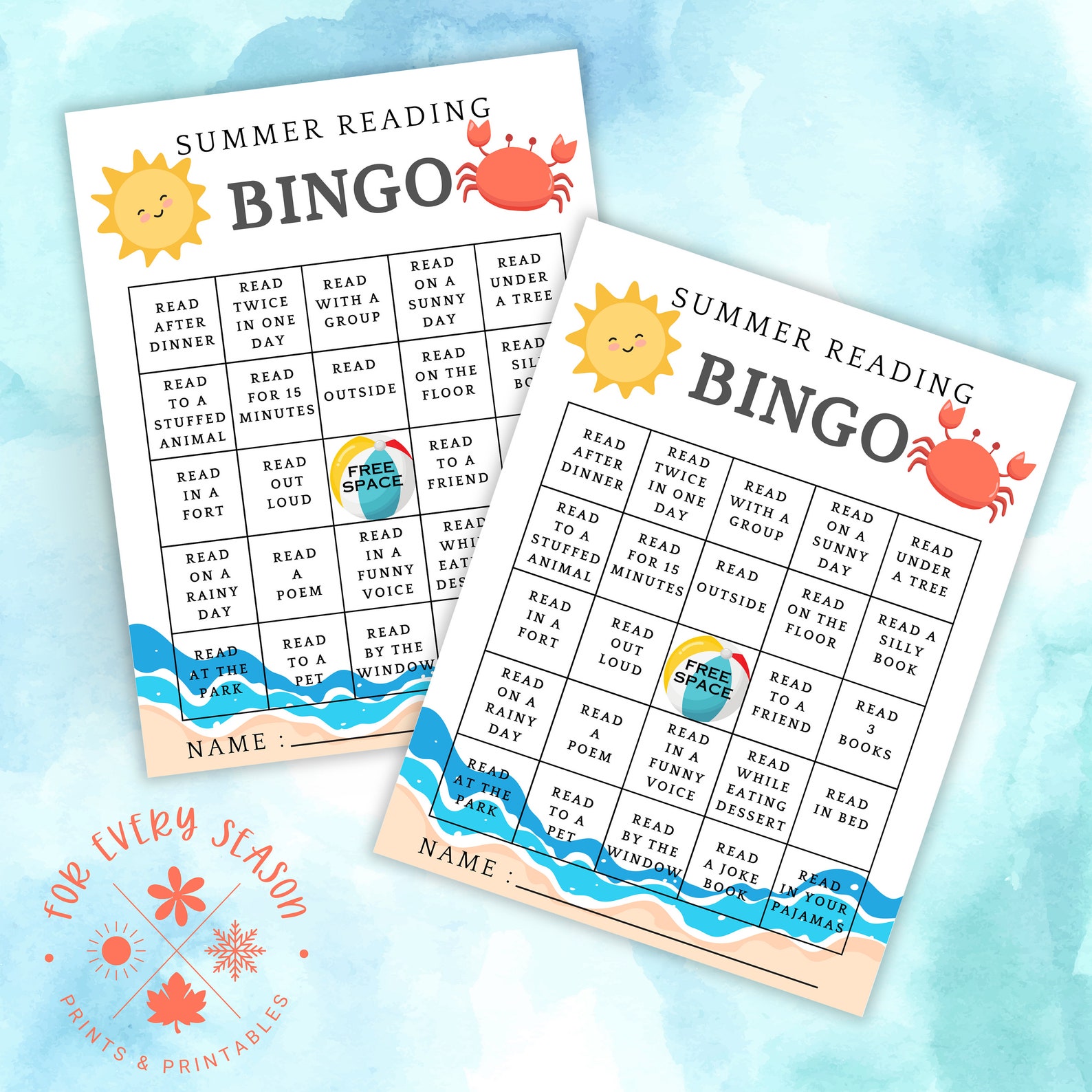 Summer Reading Bingo, Book Tracker, Reading Journal, Bingo Cards ...