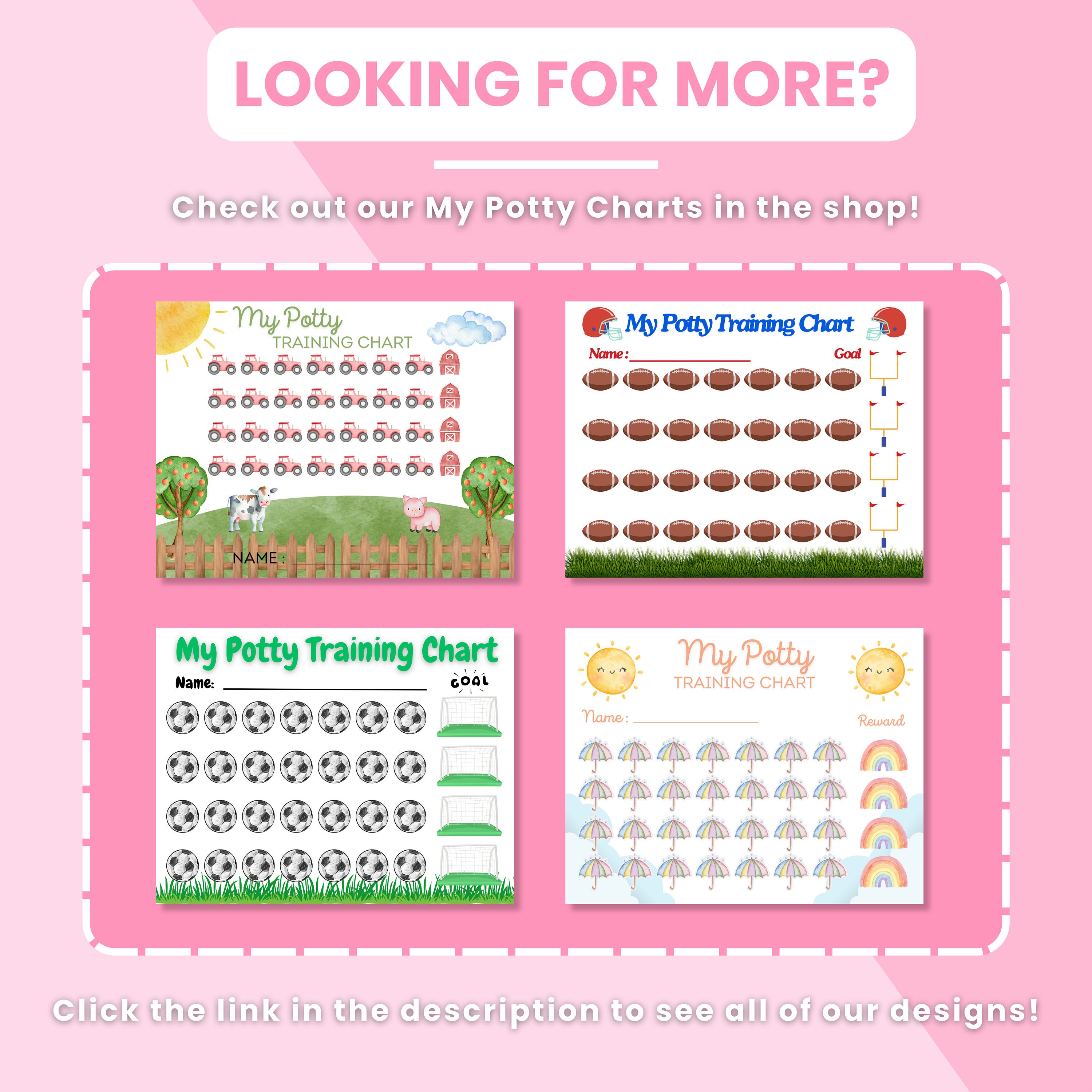 Potty Training Reward Chart for Kids (digital Download) - Etsy