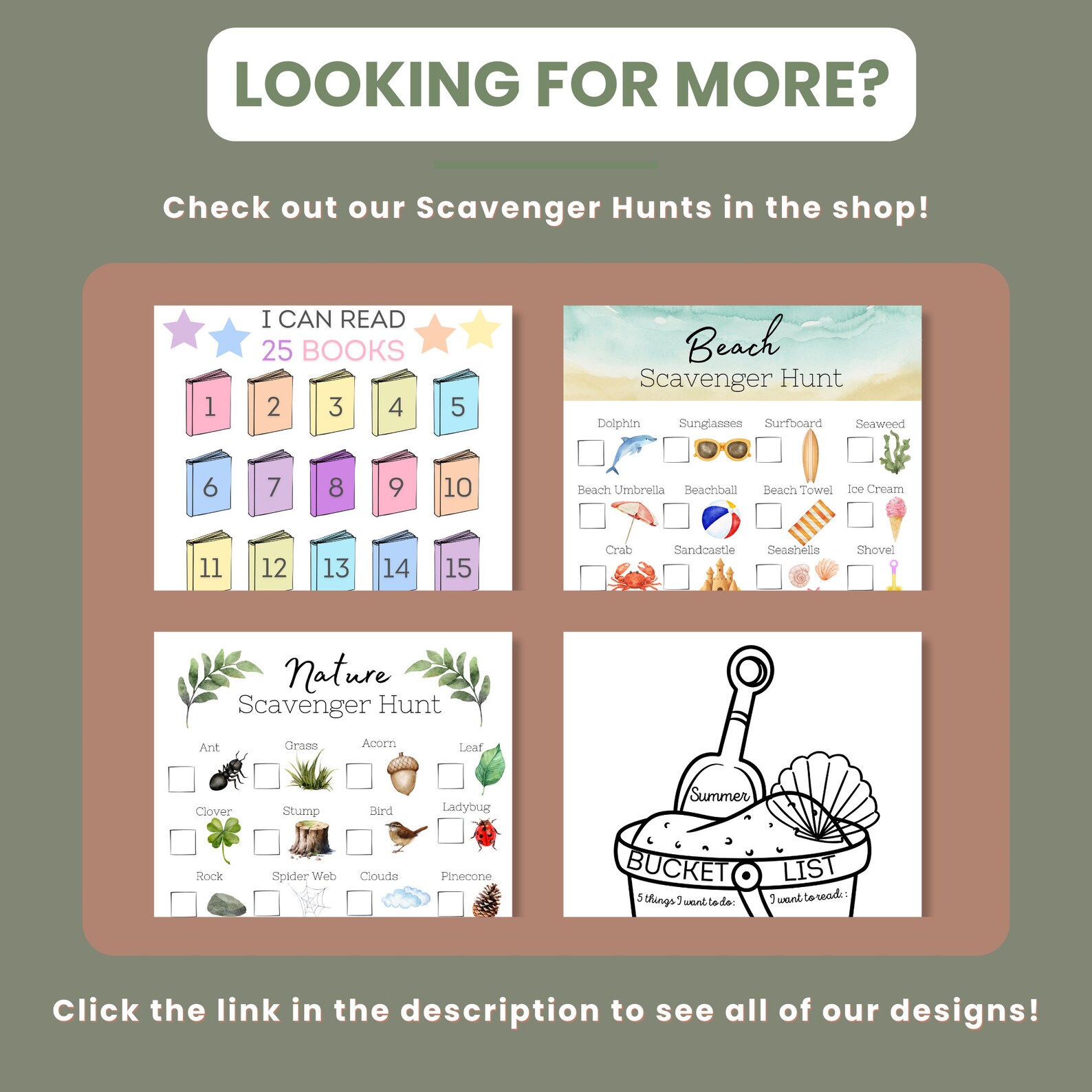 Zoo Scavenger Hunt for Kids: Summer Outdoor Activity (digital Download ...
