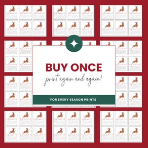 Magic Reindeer Food Tags: Christmas Poem Printable (digital Download ...