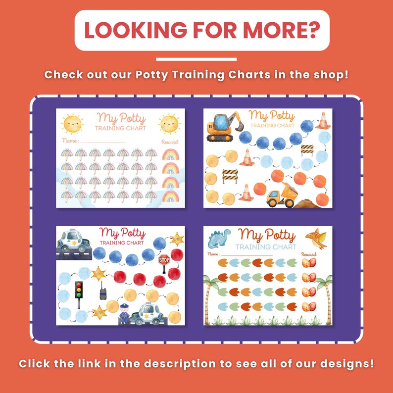 Potty Training Chart, Potty Training Tracker for Kids, Potty Training ...