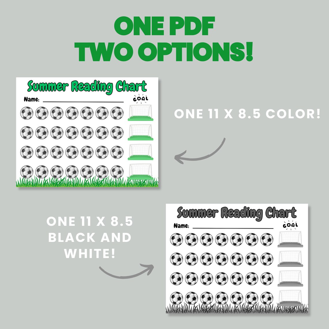 Summer Reading Chart for Kids, Summer Reading Log, Summer Reading Chart ...