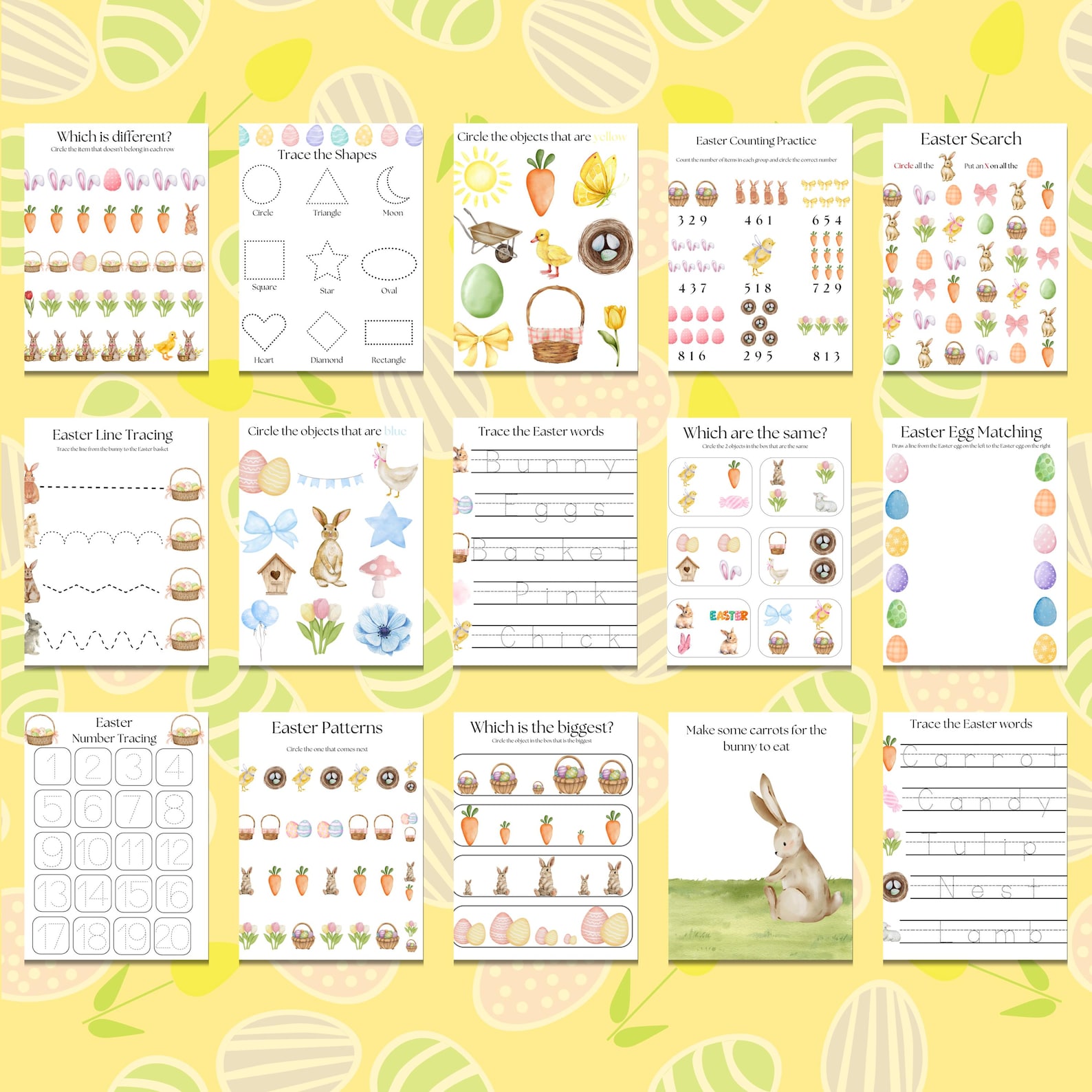 Prek Morning Menu, Easter Morning Menu, Toddler Busy Book, Morning ...