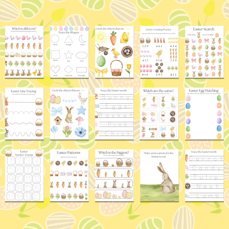 Prek Morning Menu, Easter Morning Menu, Toddler Busy Book, Morning ...