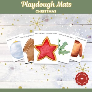 Christmas Playdough Mats: Festive Activity, Busy Book (digital Download ...