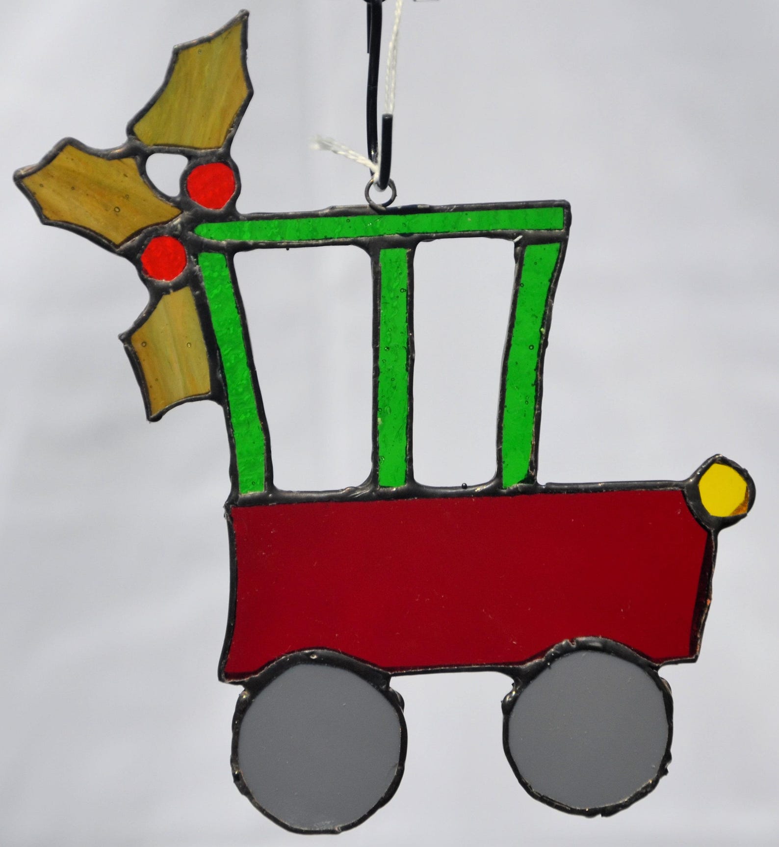 Train (front) Stained Glass Suncatcher (4.75" X 5.75") - Etsy