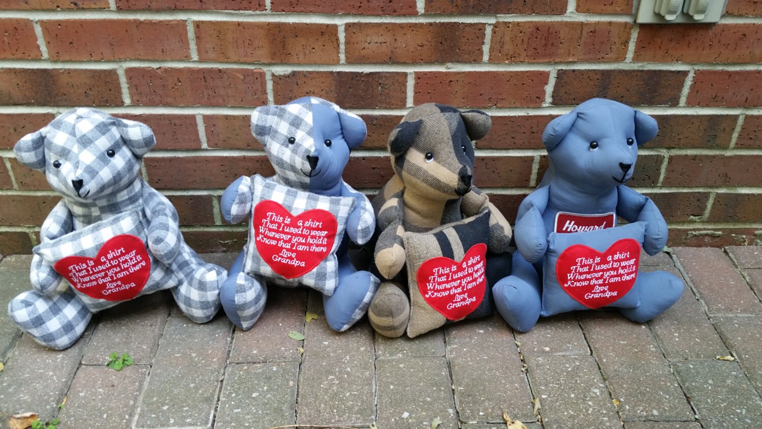 Memory Bear Memory Gift Personalized Bear | Etsy