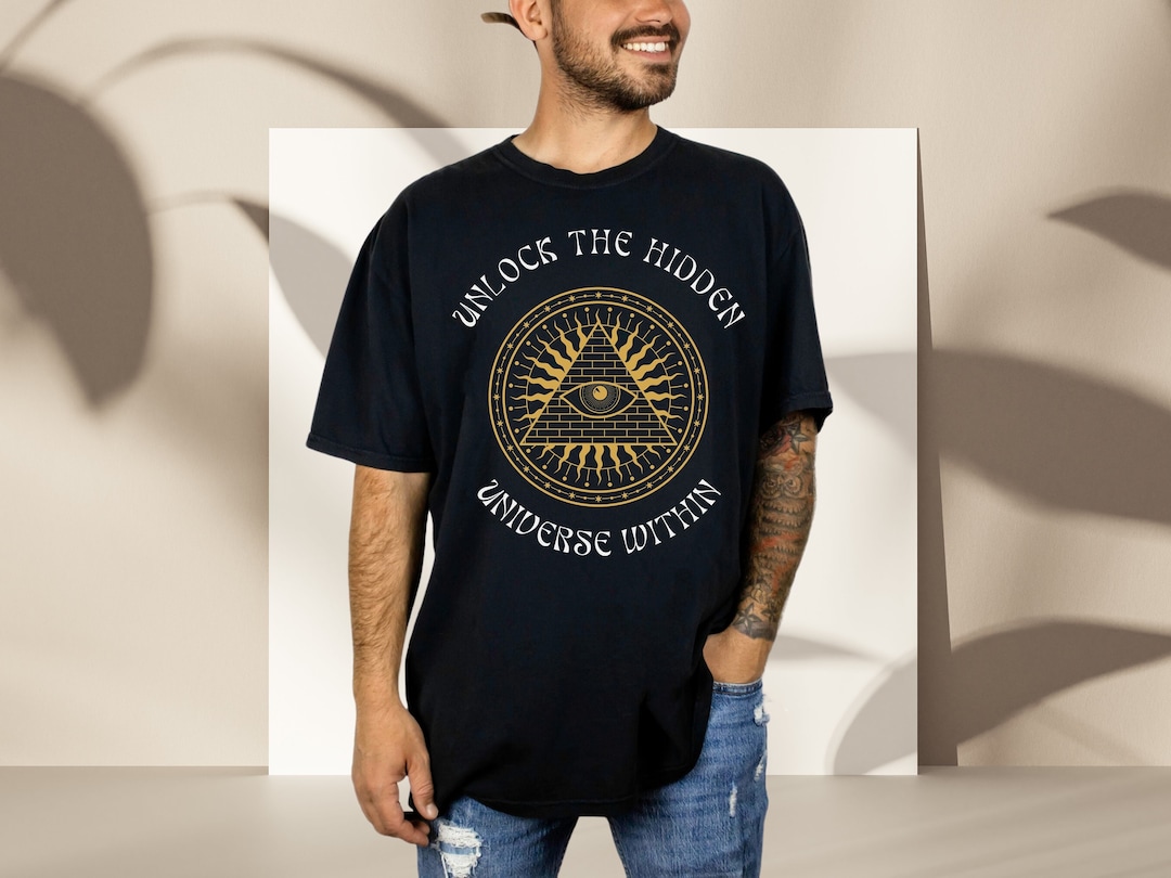 Comfort Colors® Esoteric Eye Pyramid T-shirt, Mystical Shirt, Unique ...