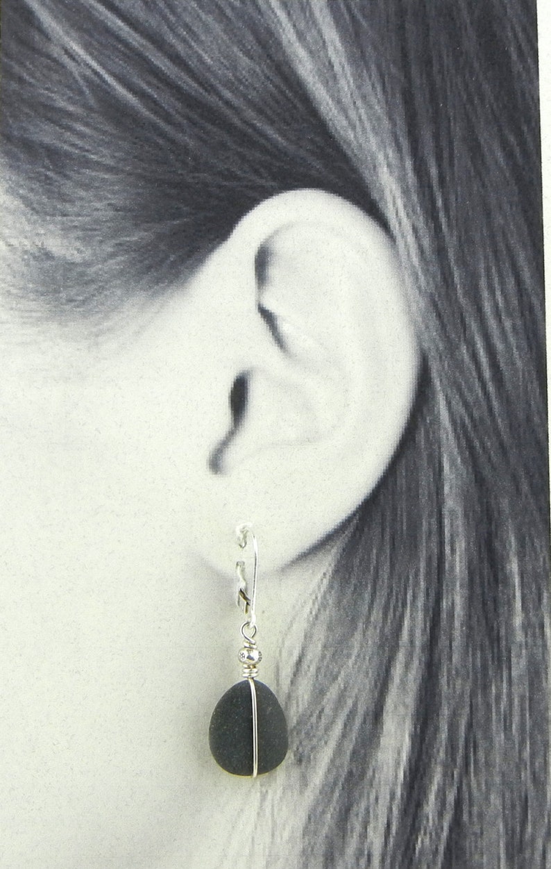 Wrapped Pebble Earrings Lake Superior Beach Stones Found Object ...