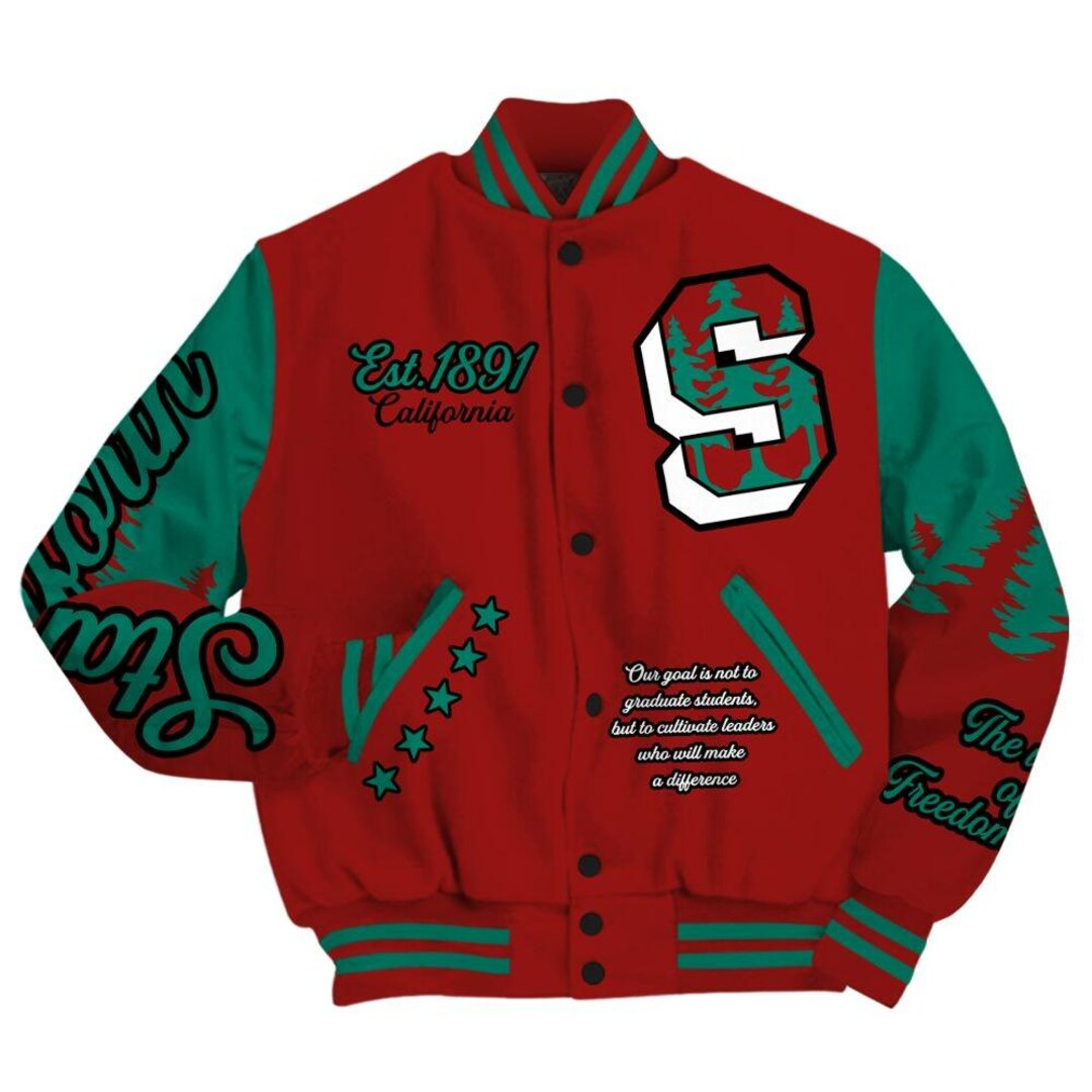 S.U Stanforte University Varsity Jacket, California Est.1891 Unisex ...