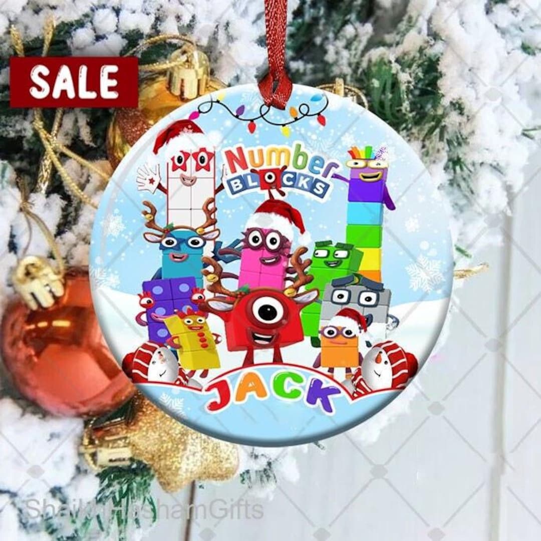 Numberblocks Christmas Ornament, Number Blocks Characters, Custom ...