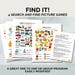 Find It Picture Search Game, Eye Spy, Search and Find, Hidden Picture ...