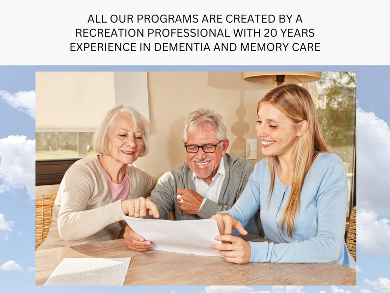 Word and Picture Matching Game, Printable Dementia Memory Care Game for ...