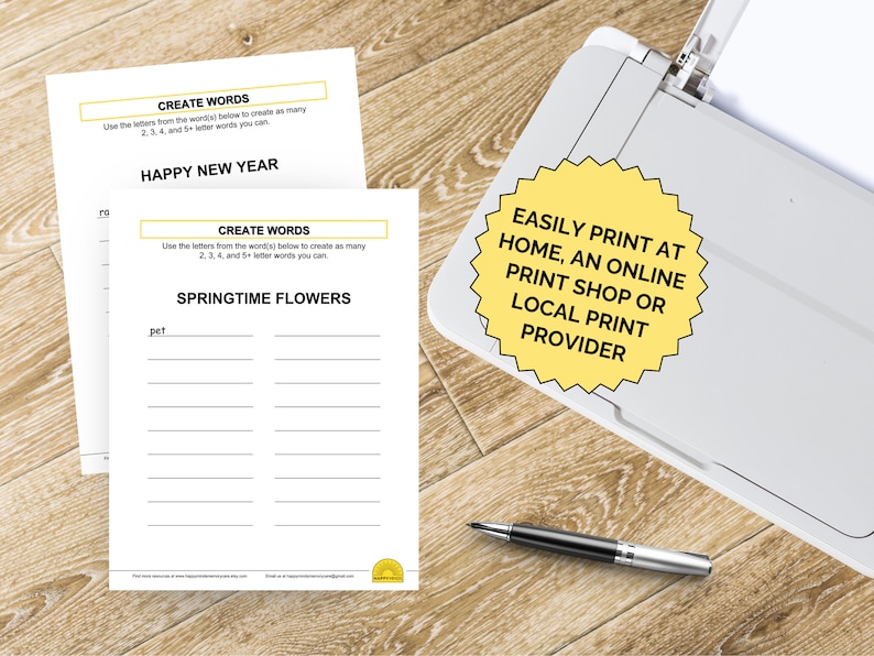 Special Event Word Game, Printable Dementia Memory Care Game for ...
