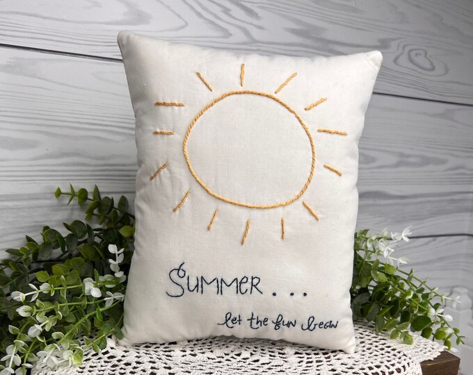 Summer Let the Fun Begin Decorative Throw Pillow, Summer Home Decor ...