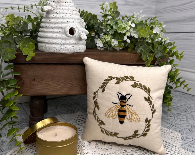 Bee Mini Pillow, Tiered Tray Decor, Bee Decor, Bowl Fillers - Etsy