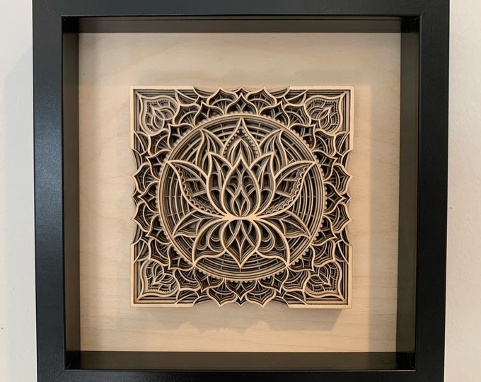Lotus Flower Layered Mandala Wall - Etsy