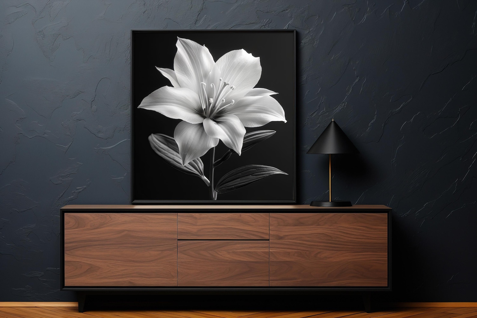 Black and White Lily Print: Minimalist Floral Photography (digital ...