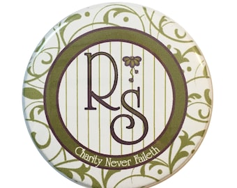 Relief Society Magnets With Glass Relief Society Symbol Seal - Etsy