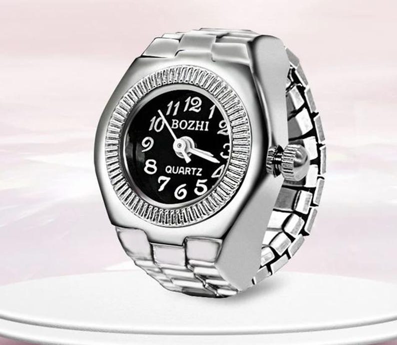 Ring Watch, Jewellery Ring,vintage Watch Ring,mini Watch Ring,custom ...