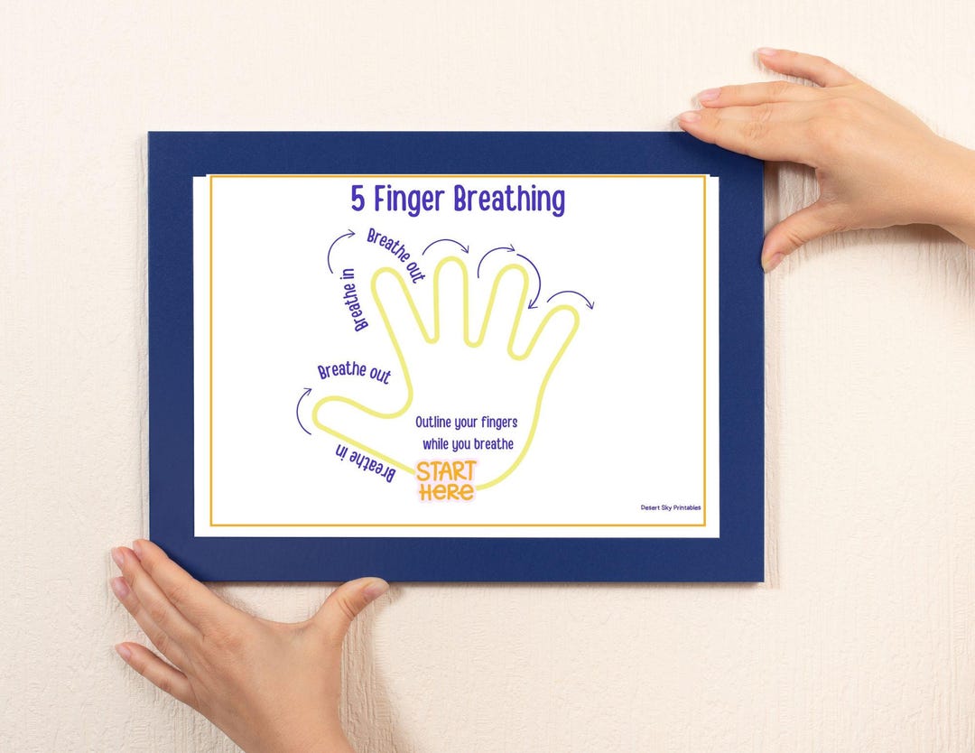 Five Finger Breathing Poster - Etsy