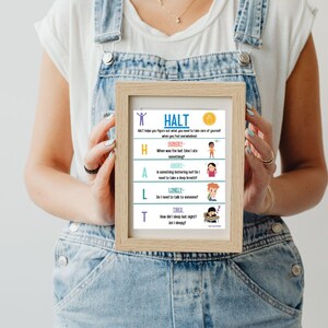 HALT Strategy Handout for Kids - Etsy