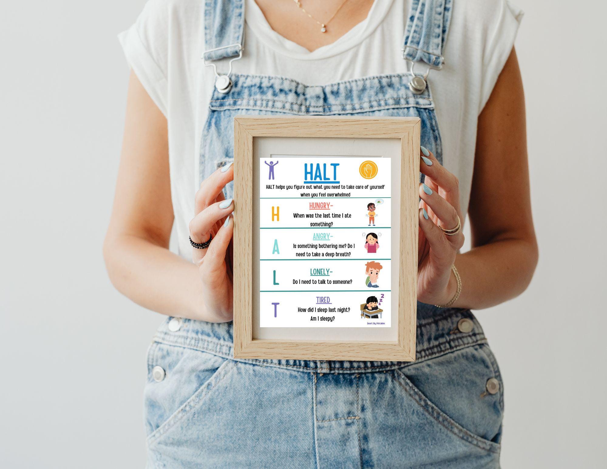 HALT Strategy Handout for Kids - Etsy