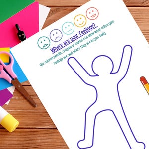 Color Your Feelings Worksheet - Etsy