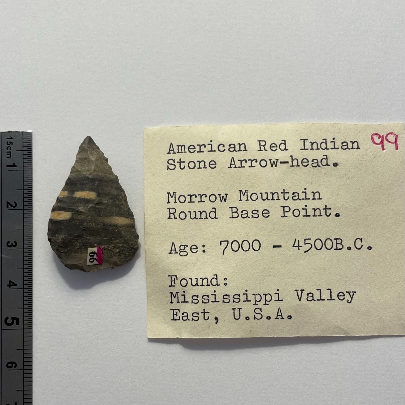 Ancient Native American Indian Stone Arrowhead. Authentic Ancient ...
