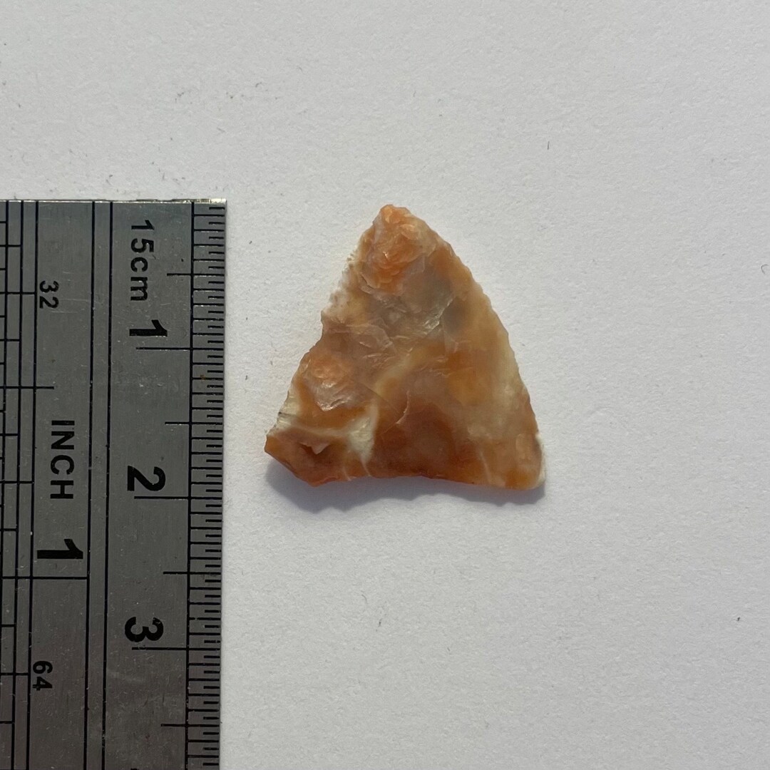 Authentic Stone Age Neolithic Triangular Shaped Flint Carved Arrowhead ...