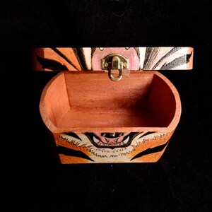 Roaring Tiger Box: Wood Burned and Painted, Unique Home Decor - Etsy