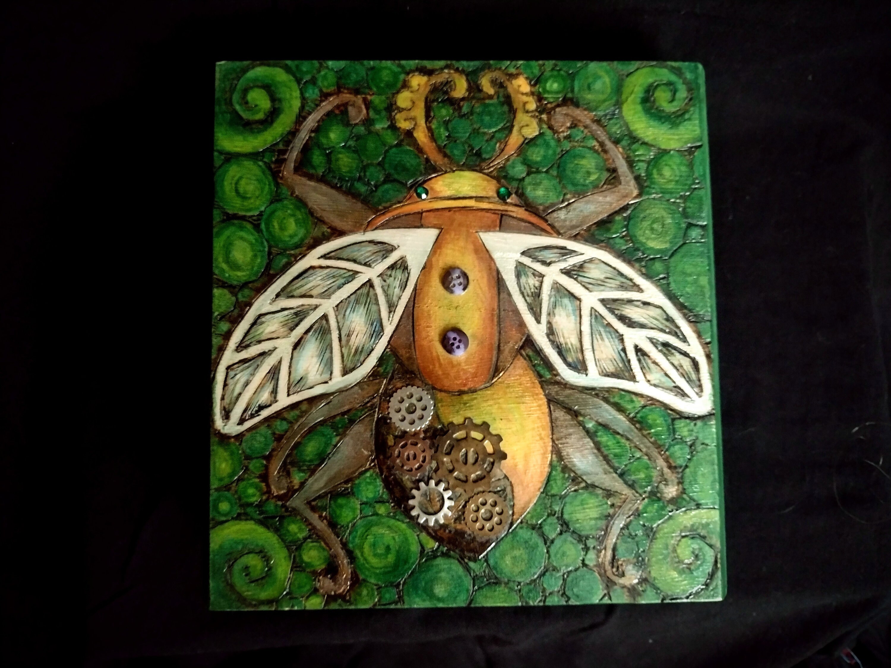 Steampunk Bee Box: a Wood-burned Decorative Home Accent for - Etsy
