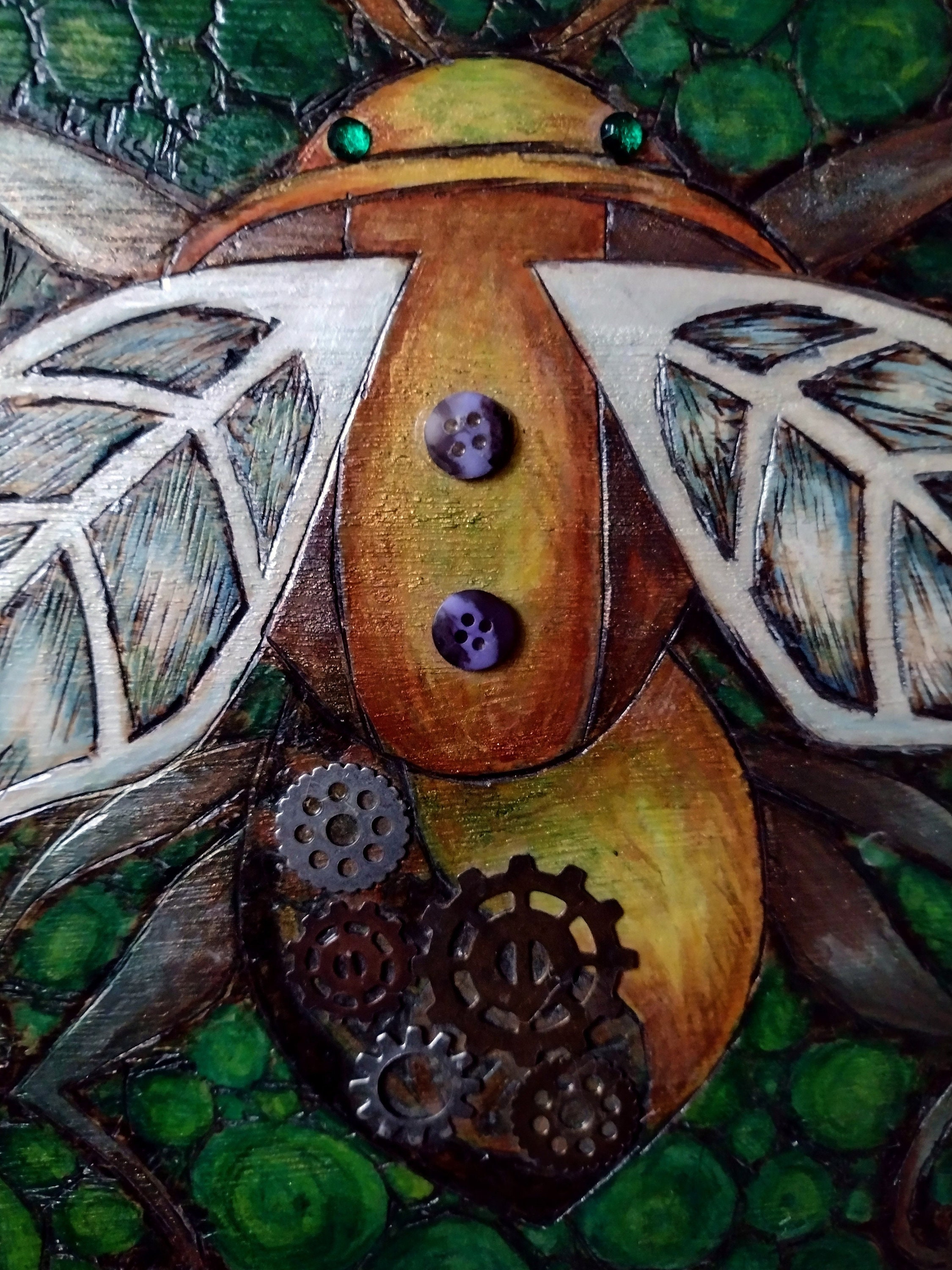 Steampunk Bee Box: a Wood-burned Decorative Home Accent for - Etsy