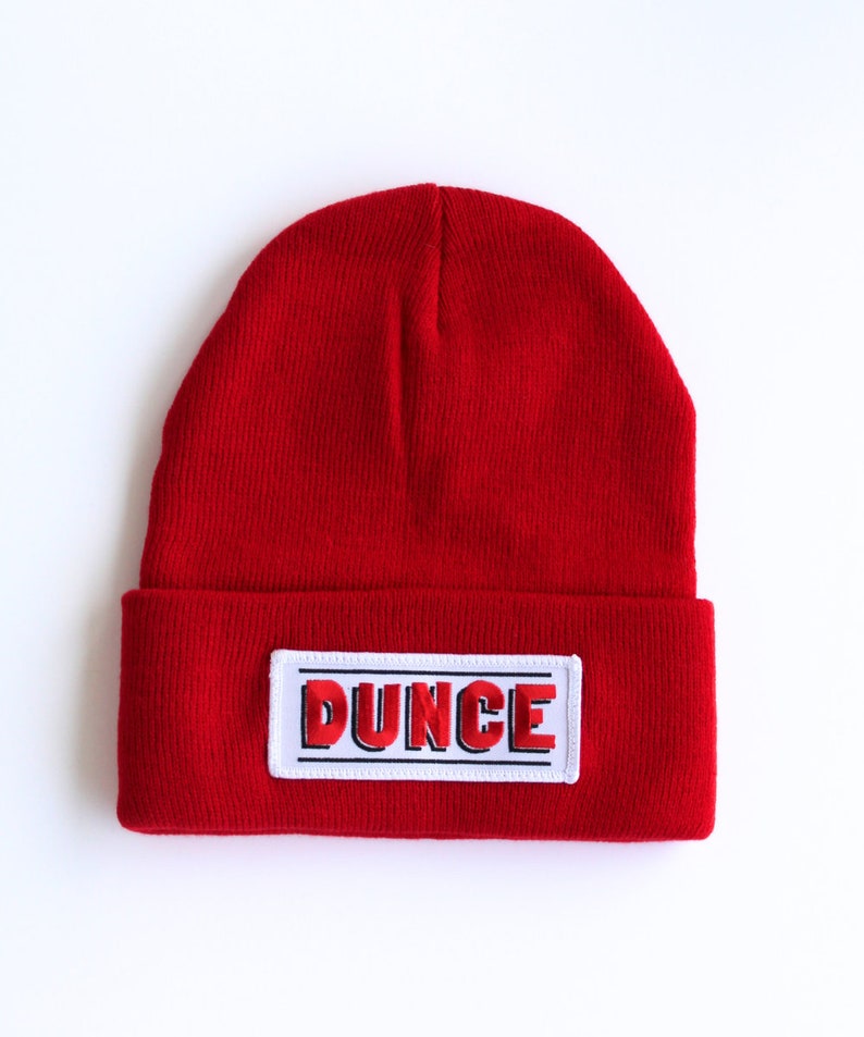 Dunce Cap Beanie - Signature Red - Etsy