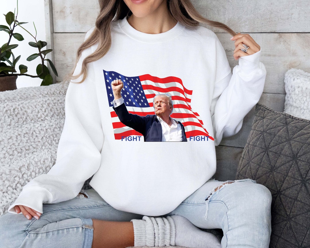 Trump Assassination Sweatshirt, Trump Shot Sweater, Trump President ...