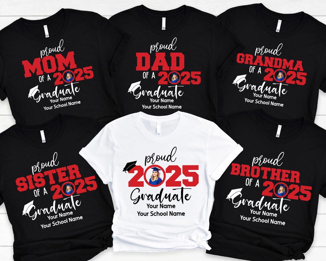 Personalized Graduation T-shirt: Class of 2025 Family Tee - Etsy