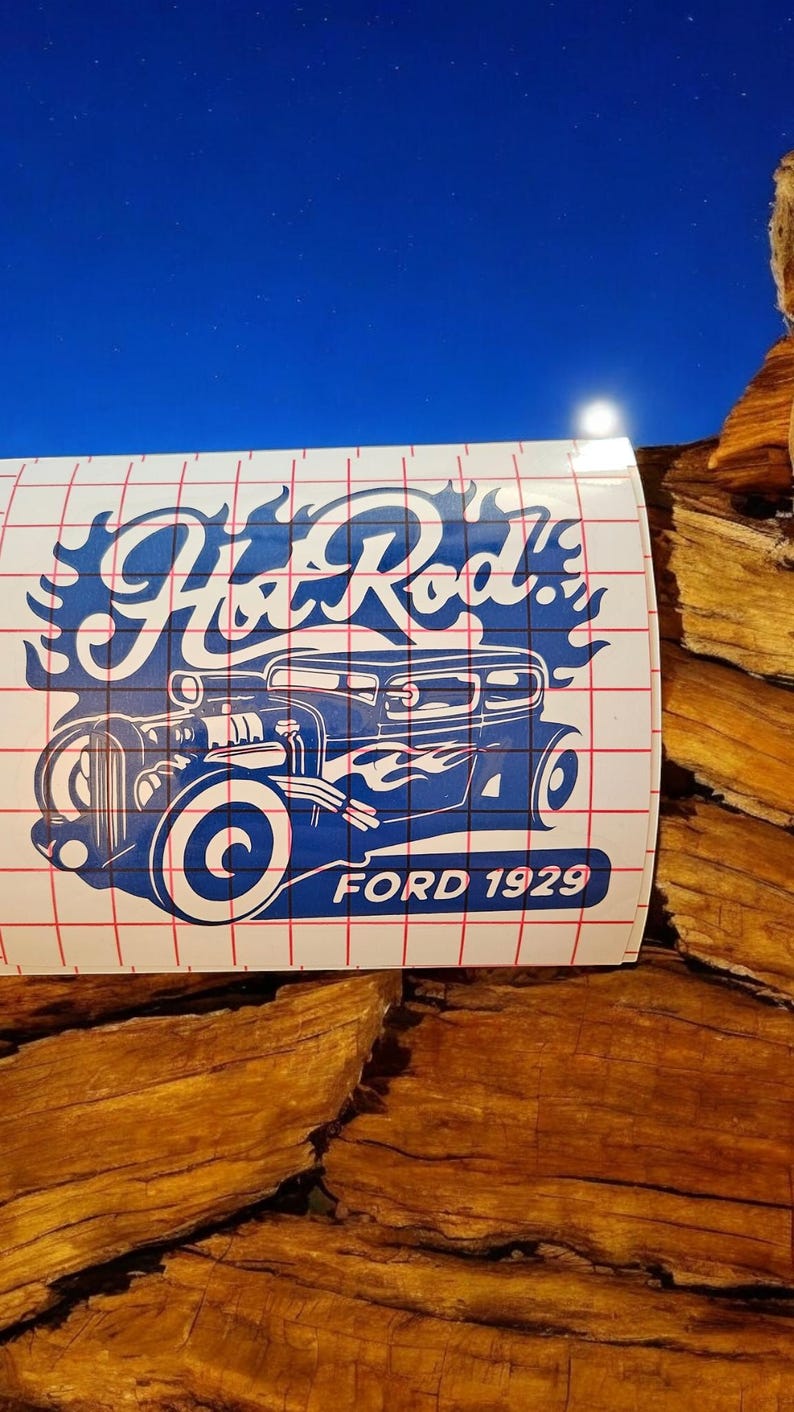 Hot Rod Car Decal - Etsy