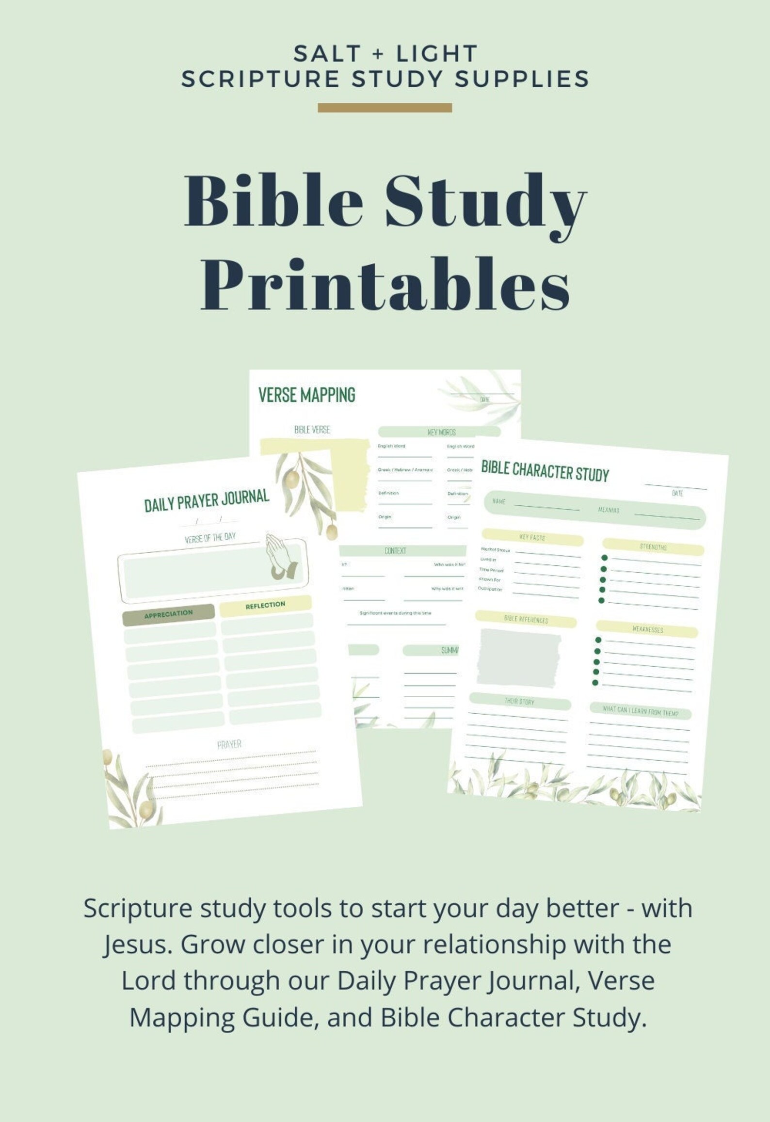 Bible Study Worksheet Bible Study Prayer Guide Printable Bible Study ...