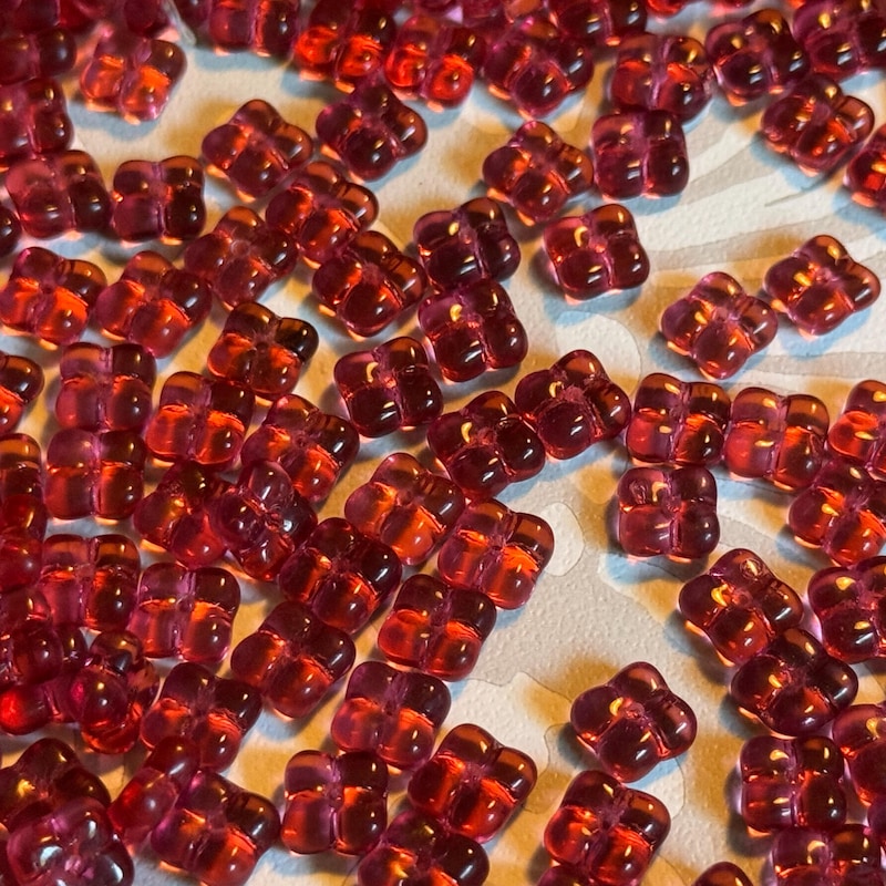 Small Glass Raspberry Beads - Etsy