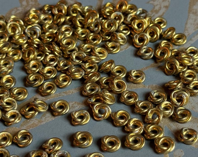 16 Vintage Brass Love Knot Spacer Beads Connectors 8mm - Etsy