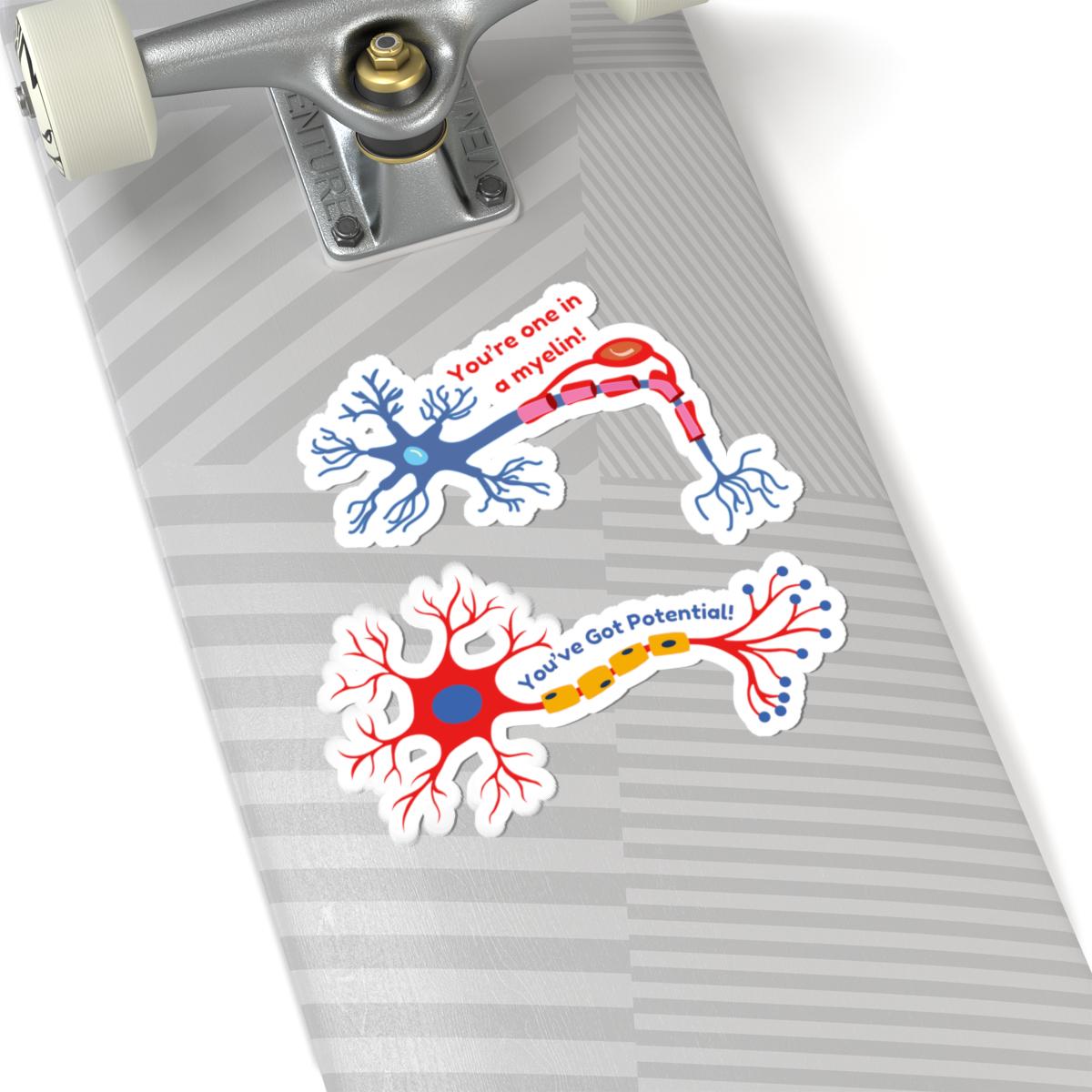 Motivational Neuron Sticker Pack (2 Stickers) - Etsy